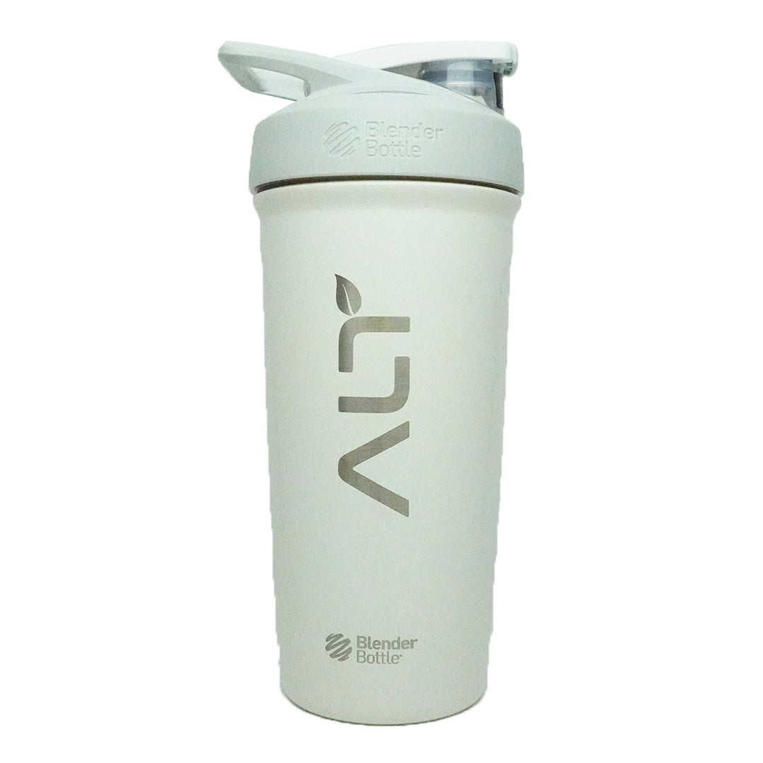 Insulated Stainless Steel Shaker with Locking Lid (WHITE) – choosealt